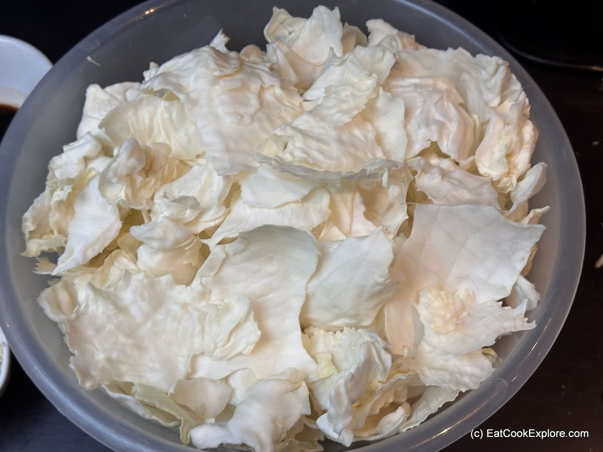 Stir fried hand torn cabbage - Eat Cook Explore