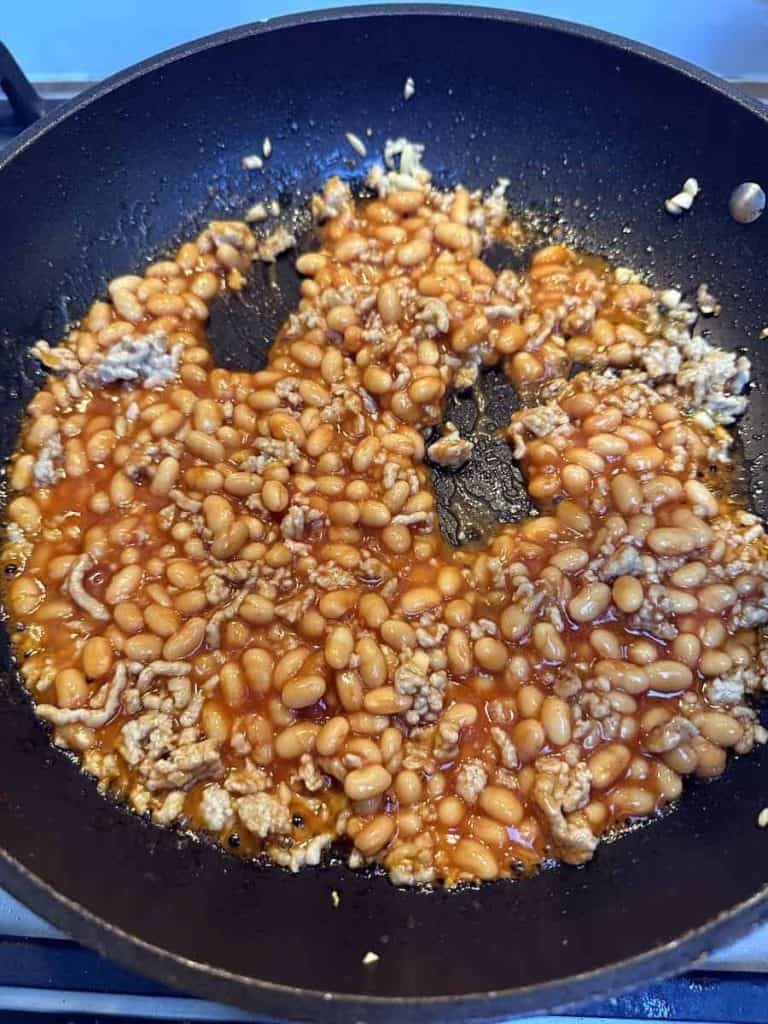 Chinese baked beans with minced pork - Eat Cook Explore